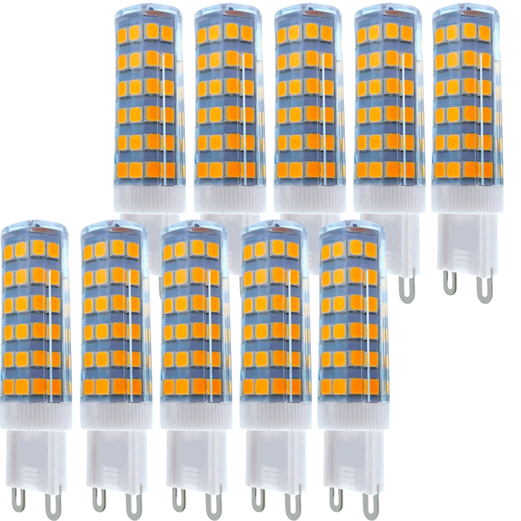 10 Lâmpada Led G9 7W 110v 220v Halopin Lustres Arandelas | Shopee Brasil