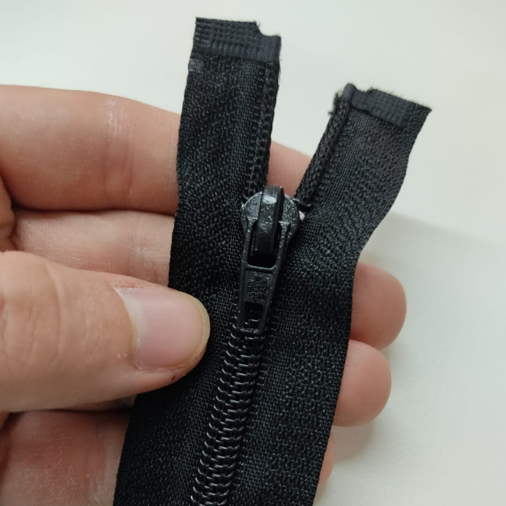 Zíper 12cm Corrente Nylon Preto Comum - 10 Unidades | Shopee Brasil
