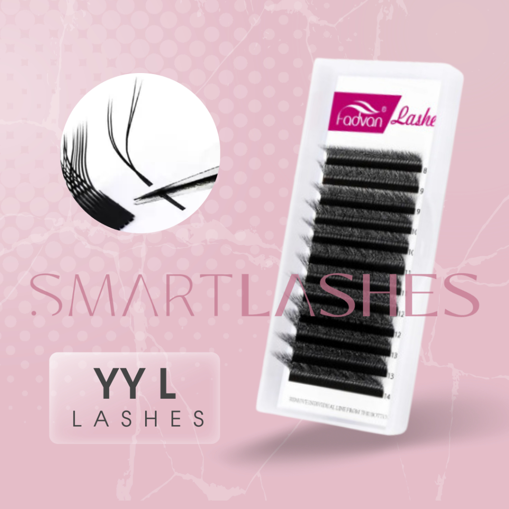 Cílios Fadvan YY L (volume Brasileiro - fox eyes - delineado) Curvatura ...
