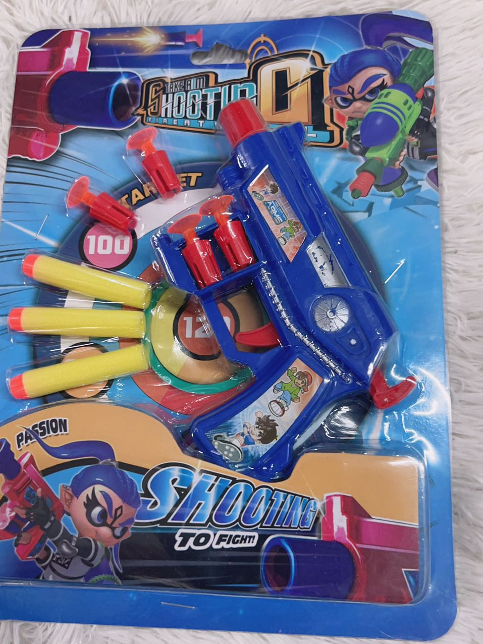 Kit Pistolas de Brinquedo infantil Arminha Atira Dardos Tiro ao Alvo ...