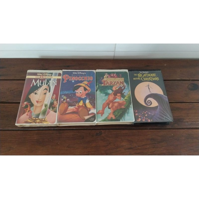 Lote 4 fitas vhs originais Disney - Leia a descrição | Shopee Brasil