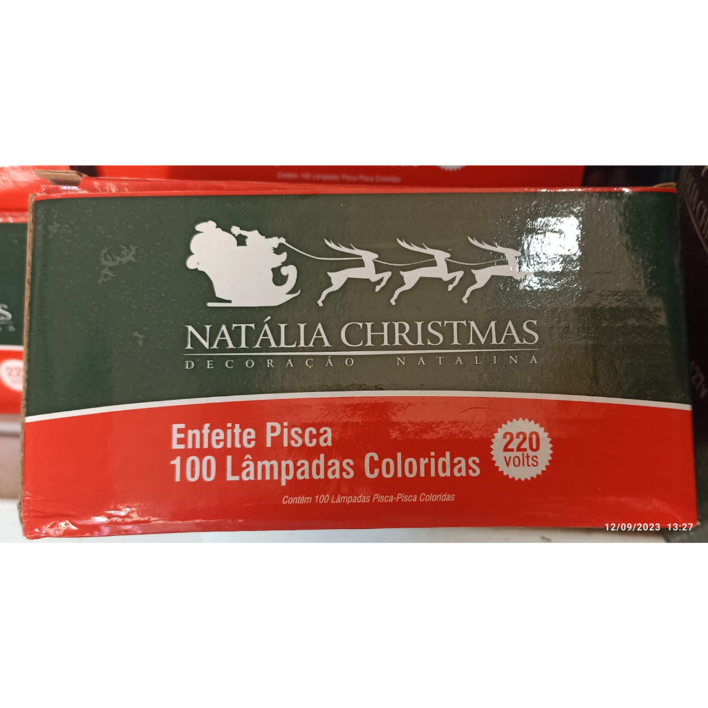 Pisca Pisca 100 Lâmpadas Coloridas 220v 6,4mts - Natalia Christmas ...