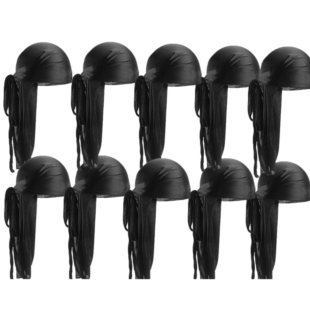 Kit Com 10 Durag Waves Dureg Atacado. | Shopee Brasil