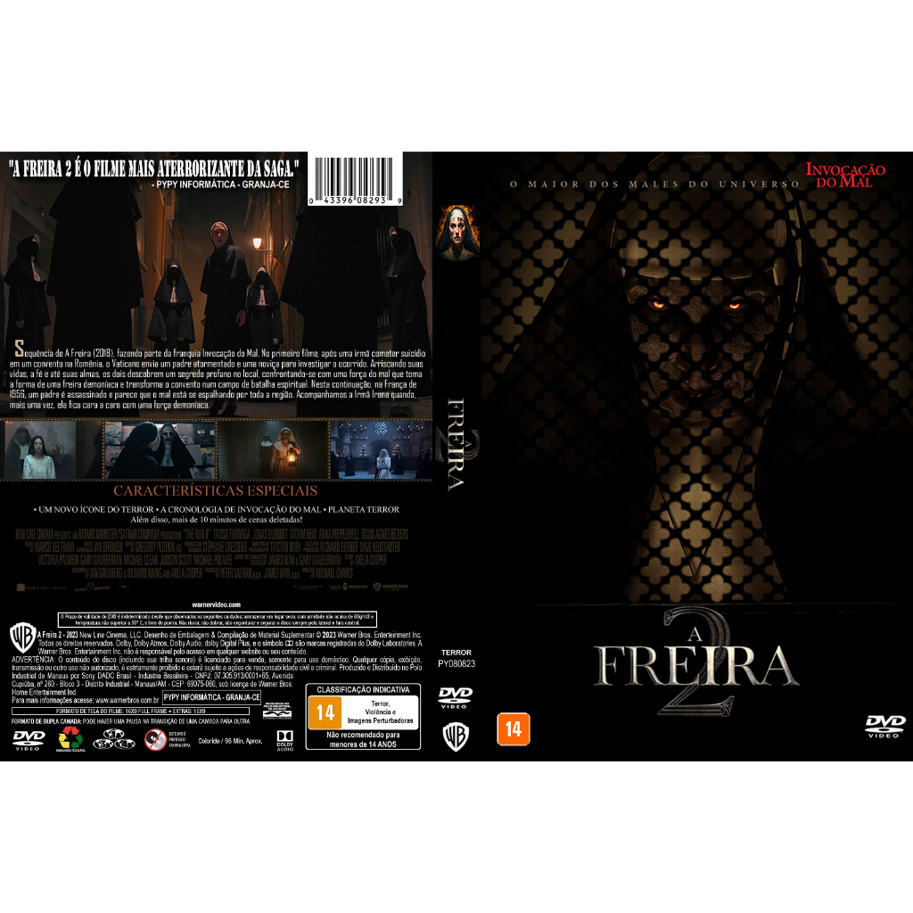 A Freira 2 em DVD 2023 (dublado) | Shopee Brasil
