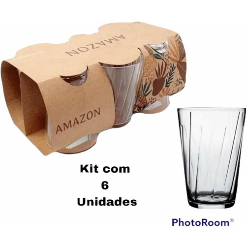 Jogo Copos De Vidro Amazon 190 Ml - Nadir 6un | Shopee Brasil