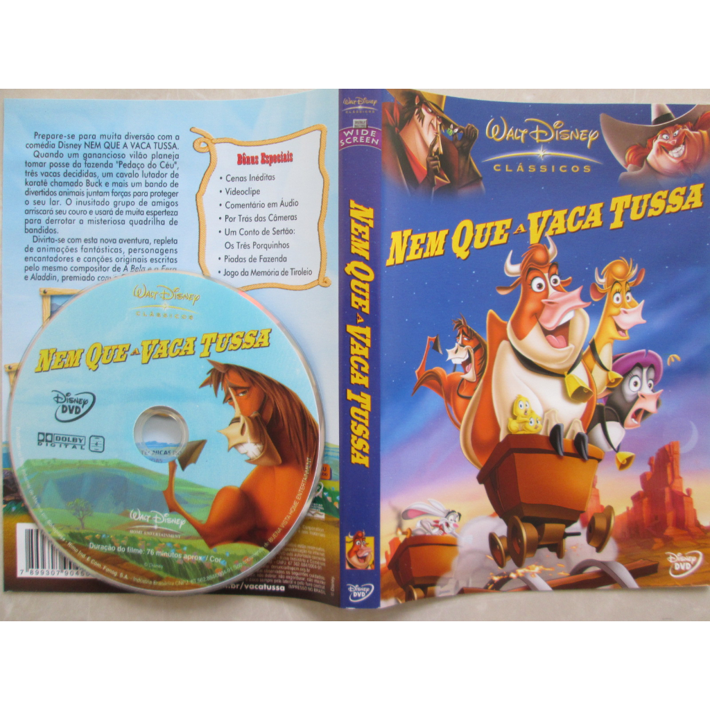 DVD - NEM QUE A VACA TUSSA / WALT DISNEY / Classicos / Midia Impecável ...