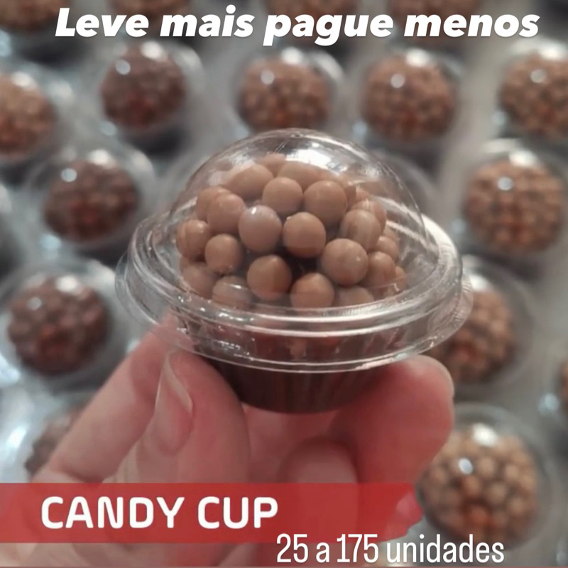 KIT Embalagem para brigadeiro individual FLIP CANDY CUP | Shopee Brasil