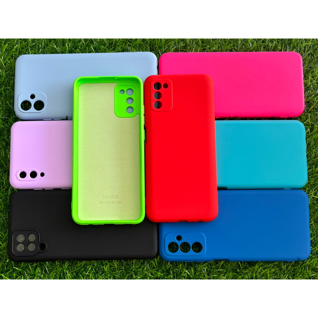 Capa Capinha Silicone Aveludada Samsung A12 M14 M13 A02 A02S A03S A04E A04 CORE | Shopee Brasil