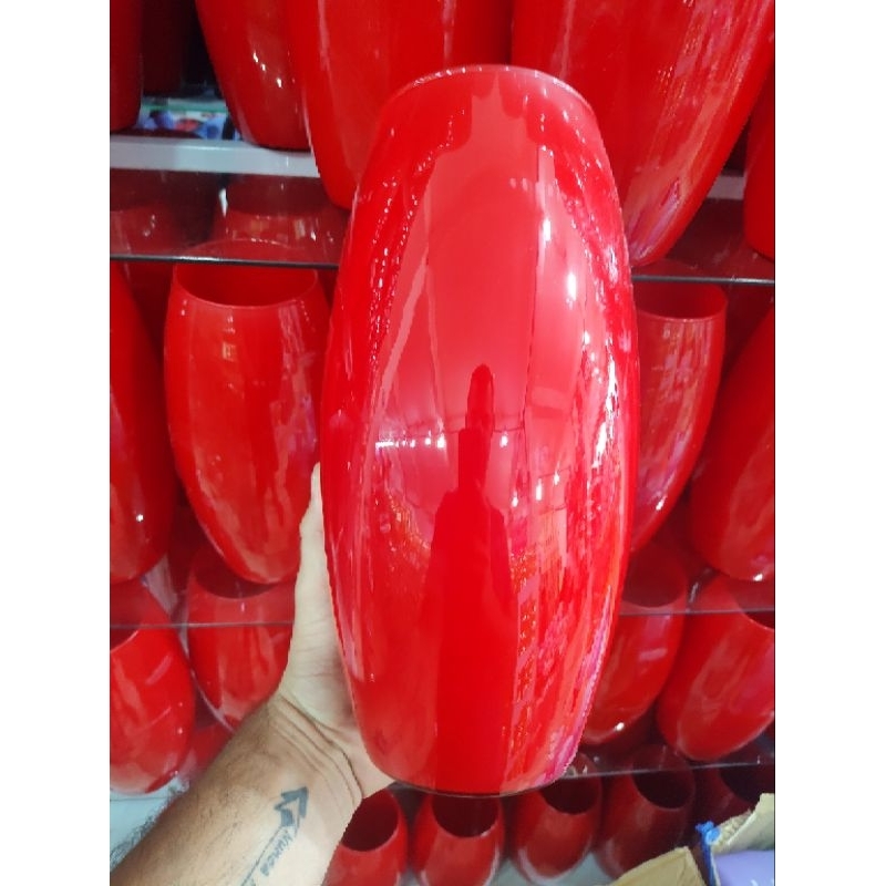 Vaso Boleado 30cm âmbar de Vidro para Flores e Decoração | Shopee Brasil