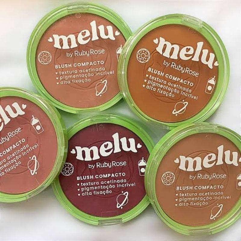 BLUSH COMPACTO MELU BY RUBY ROSE | Shopee Brasil