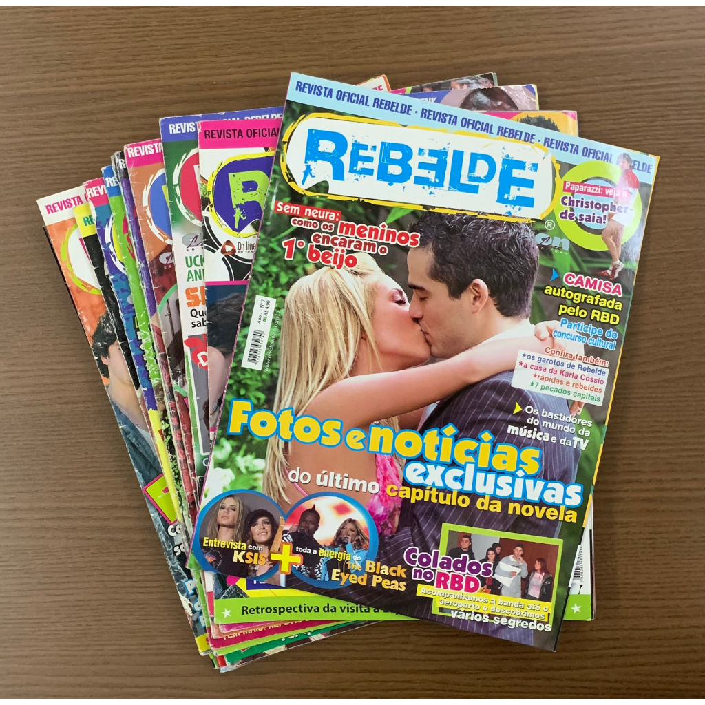 Coleção Revista Oficial Rebelde | Shopee Brasil
