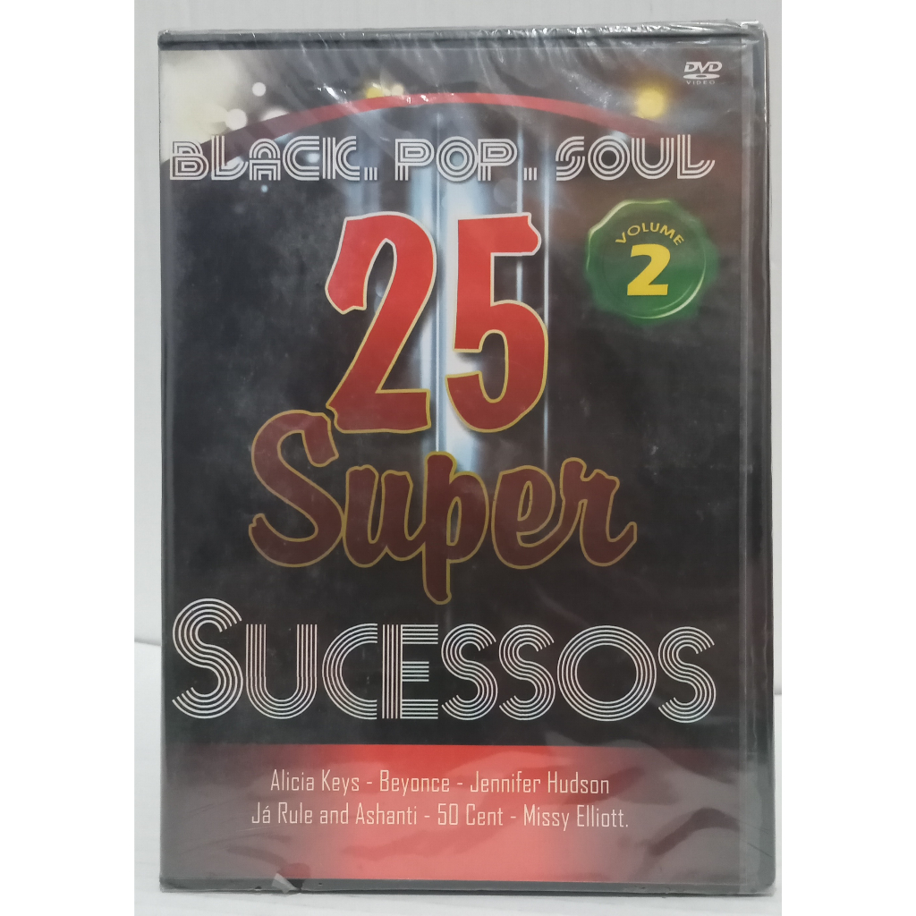 Dvd 25 Super Sucessos Pop, Black, Soul - Volume 2 (Novo/Original ...