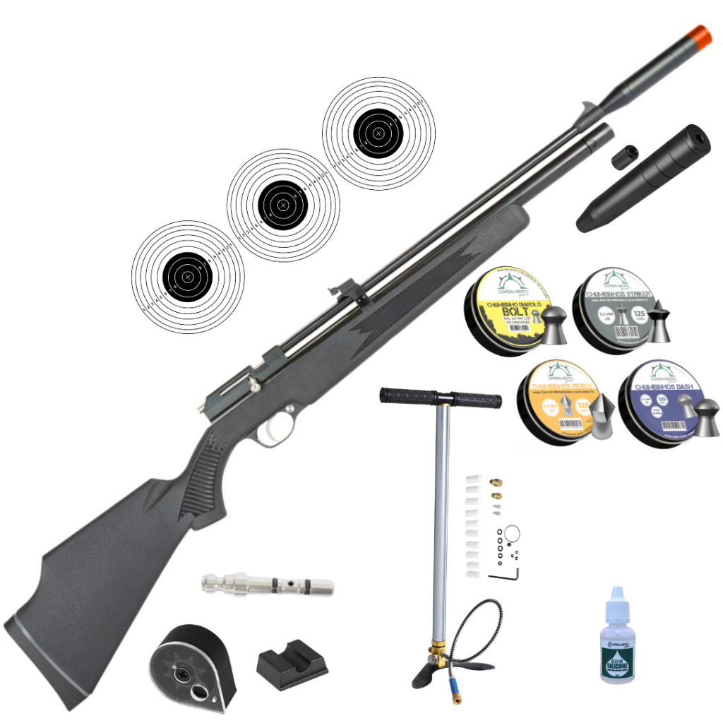 Carabina PR900S G2 PCP 5,5mm + Bomba FXR + Bolt + Striker + Pierce ...