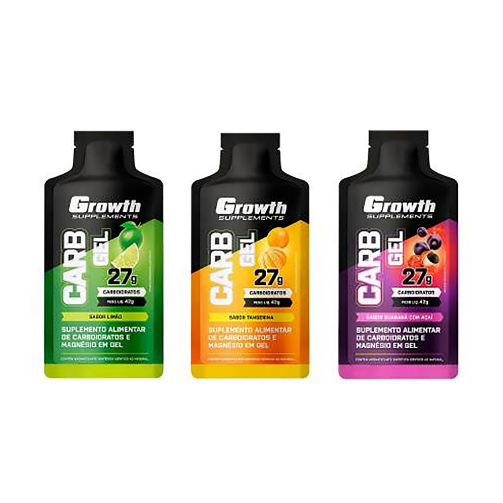 Carb Gel (carbo Gel) 10 Uni De 42g - Growth Supplements | Shopee Brasil