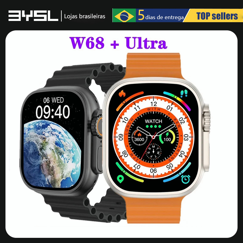 Smartwatch W68+ Ultra Series 8 Nfc Tela 2,02 Lancamento Novo | Shopee ...