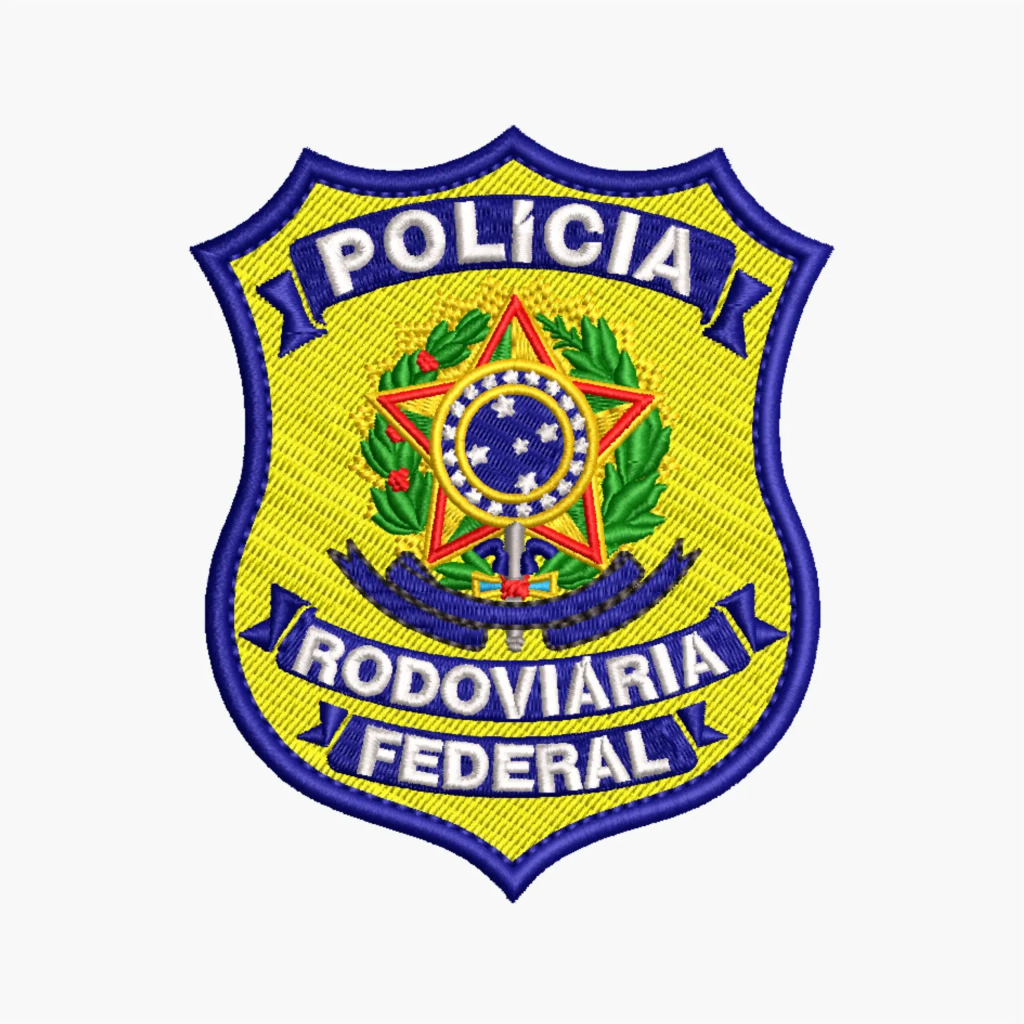 Brasão Polícia Rodoviária Federal (PRF) com velcro - ACABAMENTO EM ALTA ...