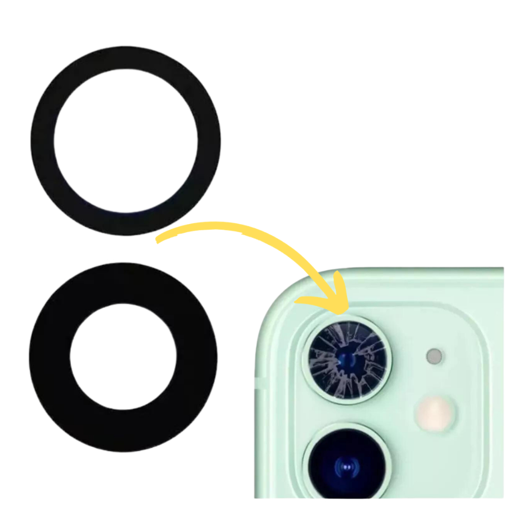 Lente Vidro Câmera Traseira Kit Compatível iPhone 11 | Shopee Brasil