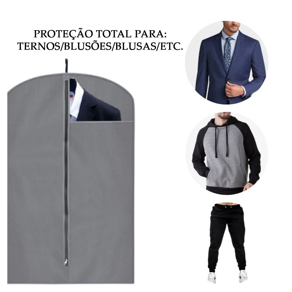 Capa Protetora De Terno Contra Poeira Para Roupas Protetor Capa De ...