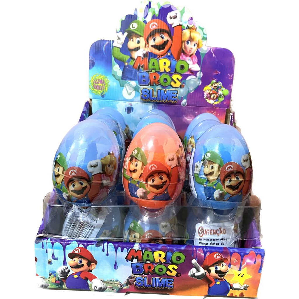 Slime ovo MARIO BROS unidade (98gr) | Shopee Brasil