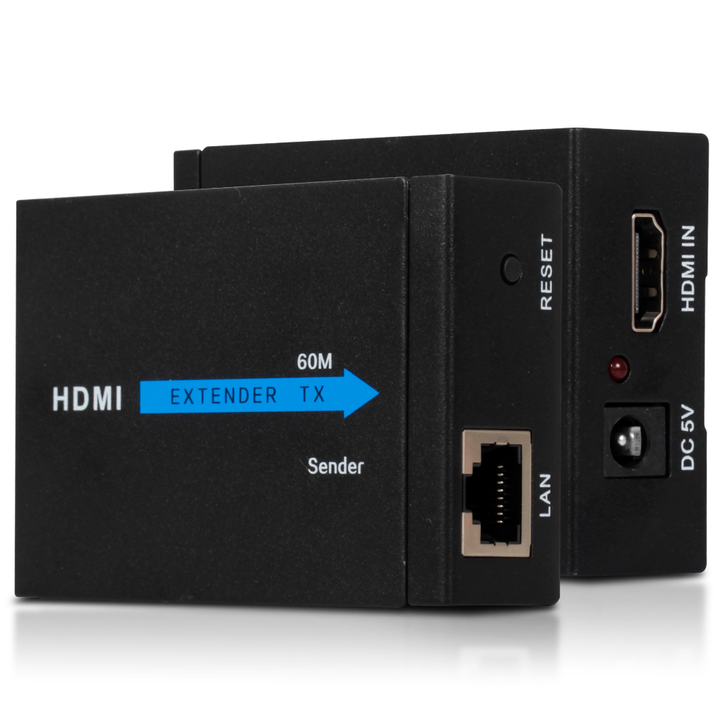 Extensor HDMI Cabo de Rede Rj45 60mts Full HD 1080p Cat5e Cat6 HDTV ...