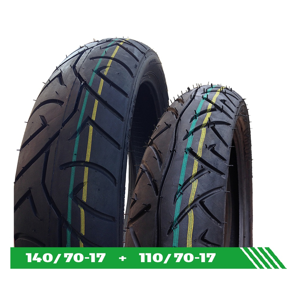 Par Pneu Fazer 250 Twister CB300 Ninja 100/70-17 + 130 | 140/70-17 - Corre Que Ta Baratinho