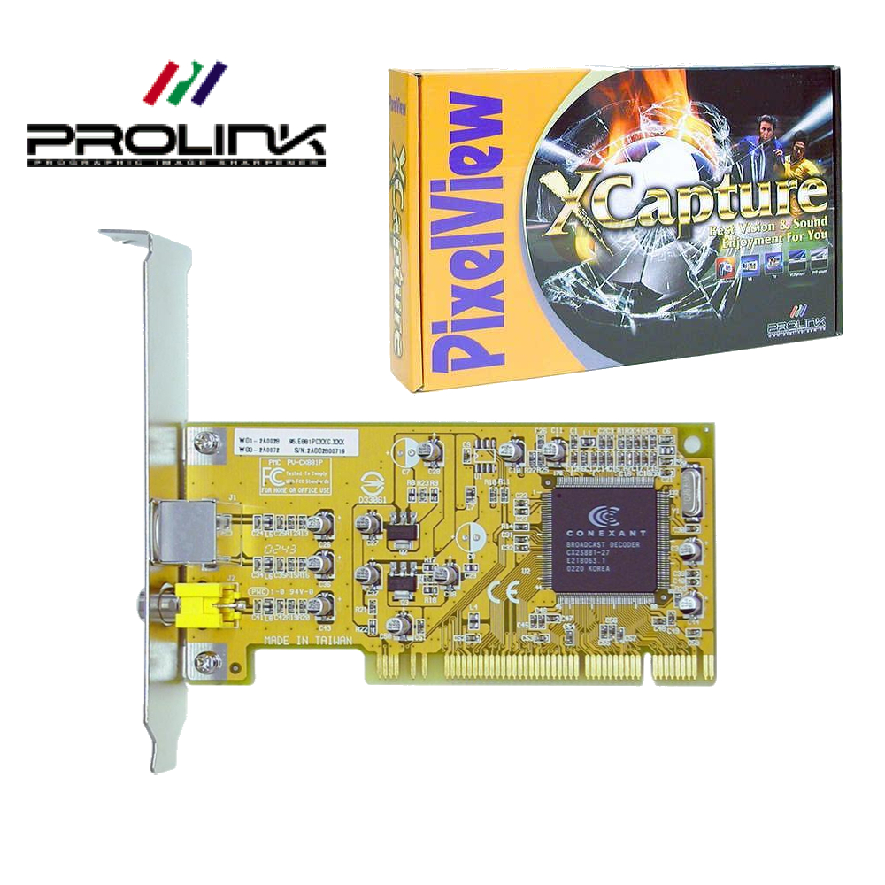 Placa de Captura de Vídeo S-Video / RCA PROLINK PV-CX881P | Shopee Brasil