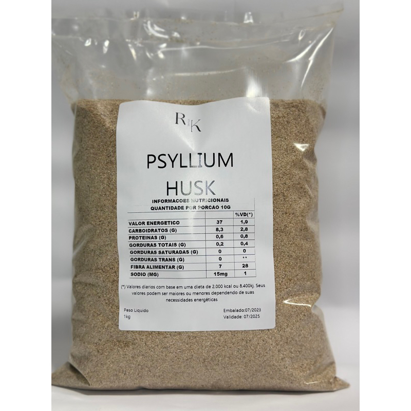 Psilium 100% puro 1KG | Shopee Brasil