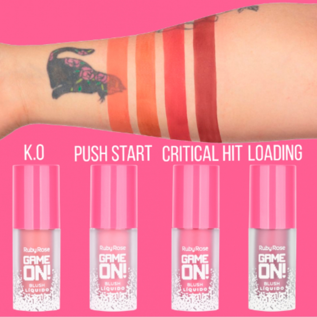 Blush Líquido Game On Ruby Rose 3,5ml | Shopee Brasil