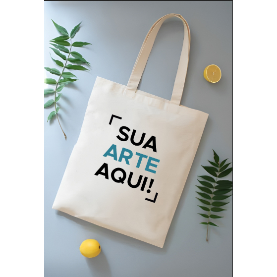 Bolsa Ecobag Sua arte aqui (Algodão Cru) | Shopee Brasil