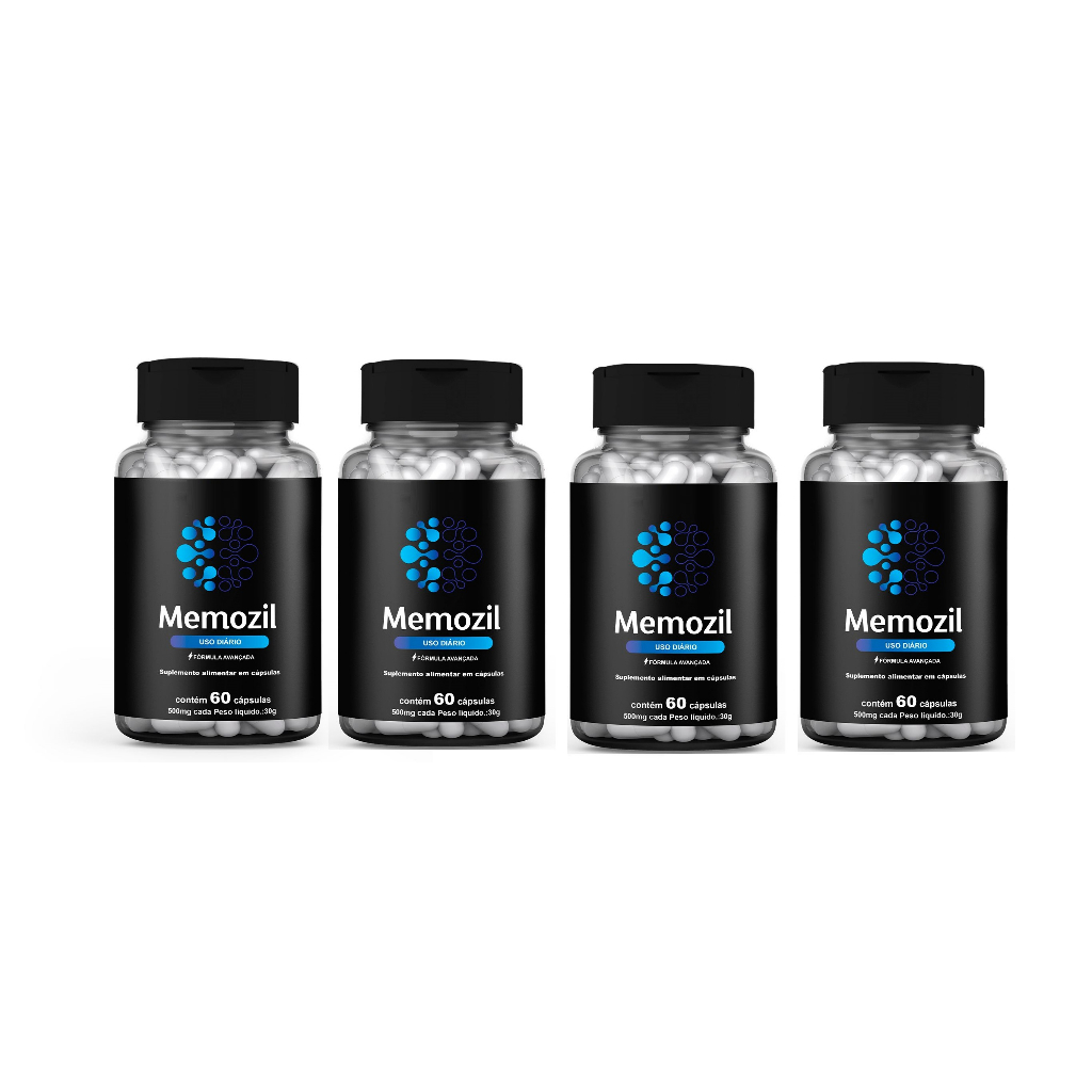 4 MEMOZIL 200 caps - Auxilia na memoria | Shopee Brasil