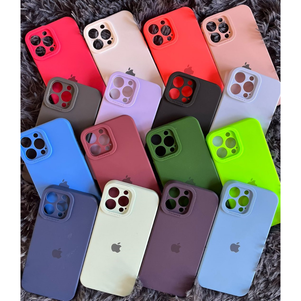 Capa Case iPhone 15 PRO (6.1) Silicone Quadrada Aveludada Premium ...