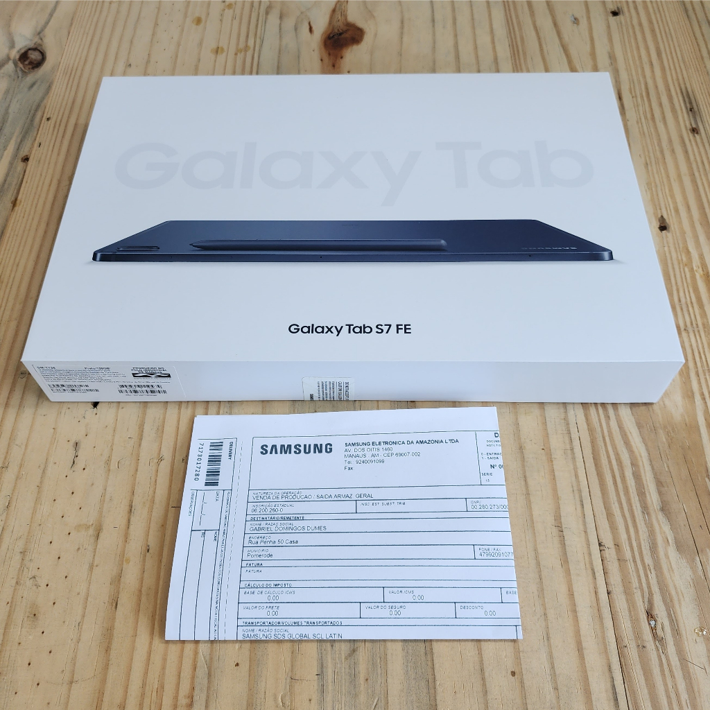Tablet Samsung S7 Fe Preto 128gb S Pen Sm-t735 Novo Lacrado | Shopee Brasil