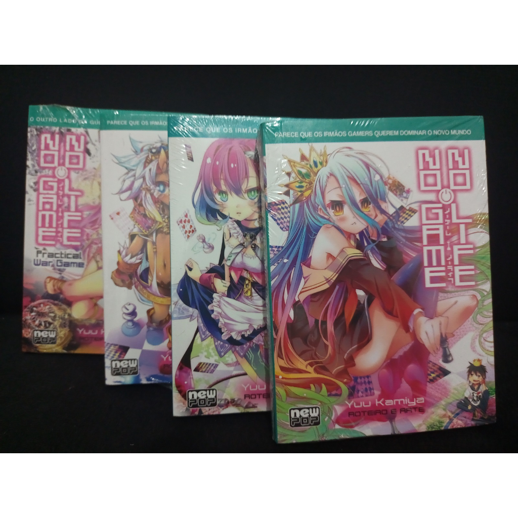 Livros / Novels : No Game No Life (Volumes 01,09,10 e Practical War ...