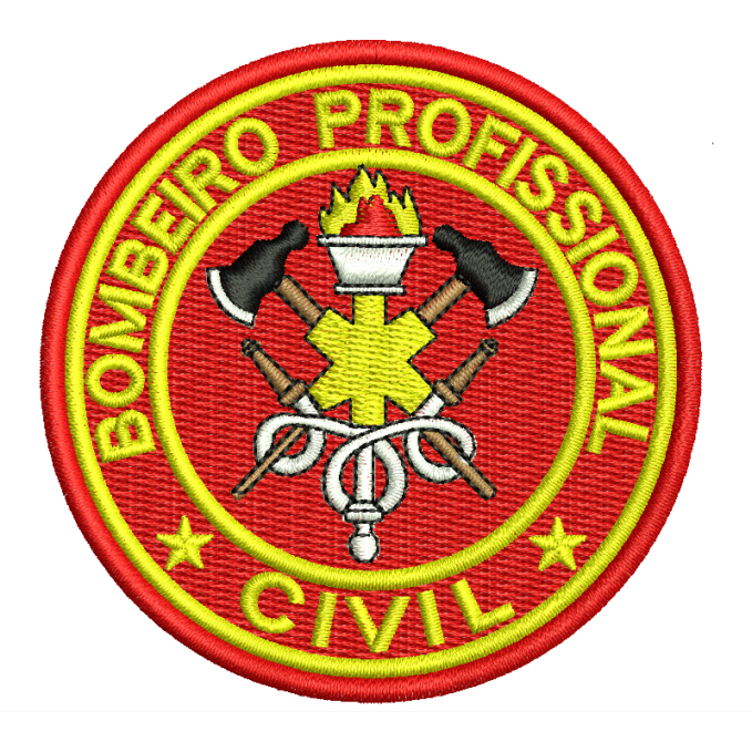 Patch Bordado escudo, Simbolo Bombeiro Civil | Shopee Brasil