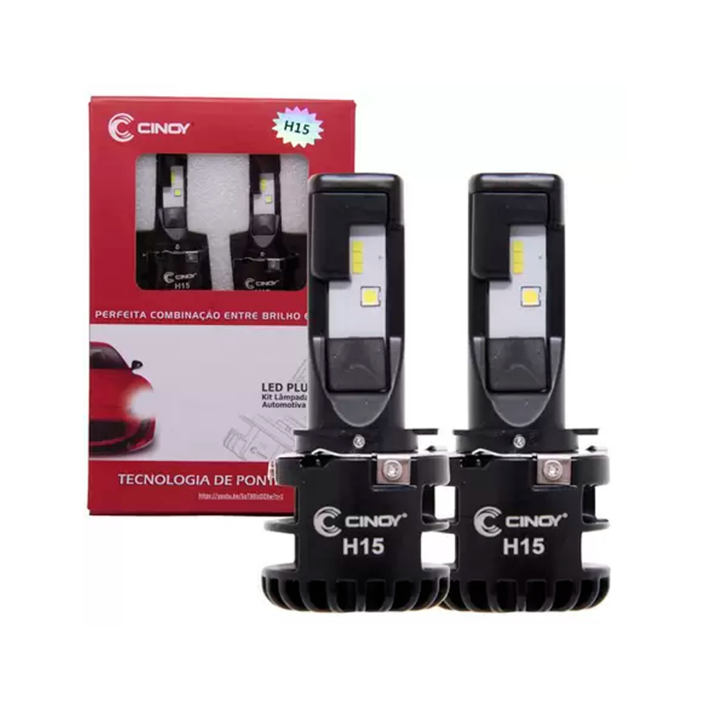 Kit Super Led Plus Com Foco H15 | Shopee Brasil