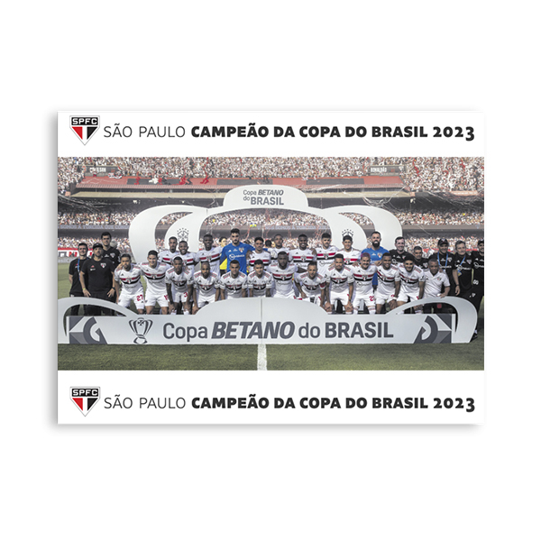 Quadro Decorativo Poster São Paulo SPFC Campeão Copa do Brasil 2023 em ...