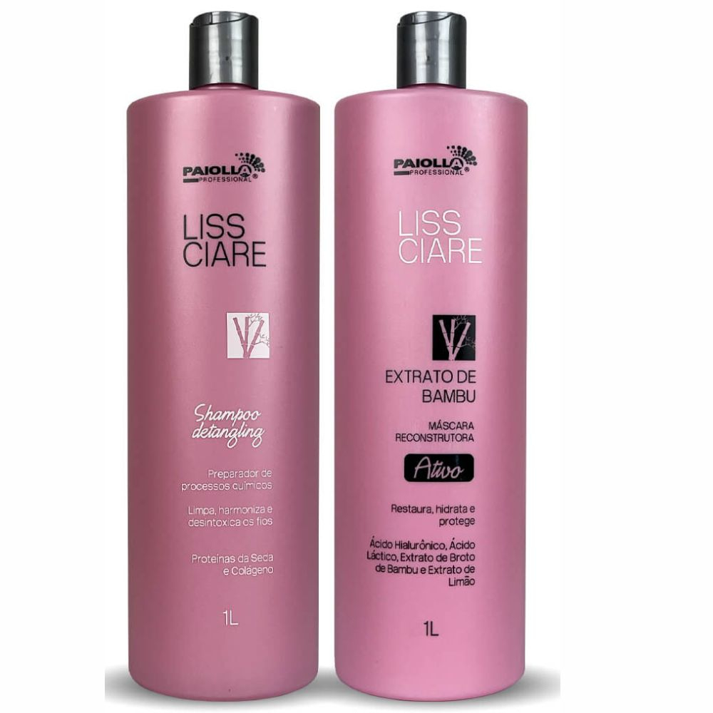 Progressiva Paiolla Bambu Liss Ciare Selagem Kit Paiola | Shopee Brasil