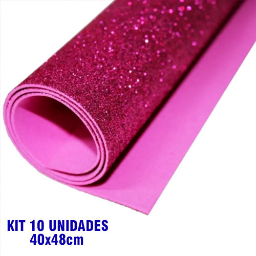 Kit 10 Folhas EVA Emborrachado com Glitter 40 x 48cm Rosa Pink | Shopee ... Kit 10 Folhas EVA Emborrachado com Glitter 40 x 48cm Rosa Pink | Shopee ...