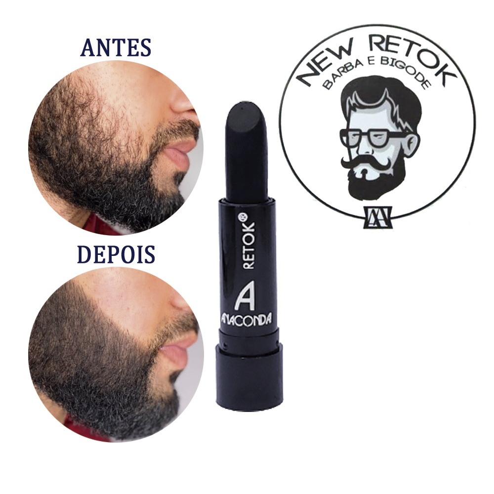 Retok Barba e Bigode Anaconda Corrige Falhas Escolha Sua Cor | Shopee ...