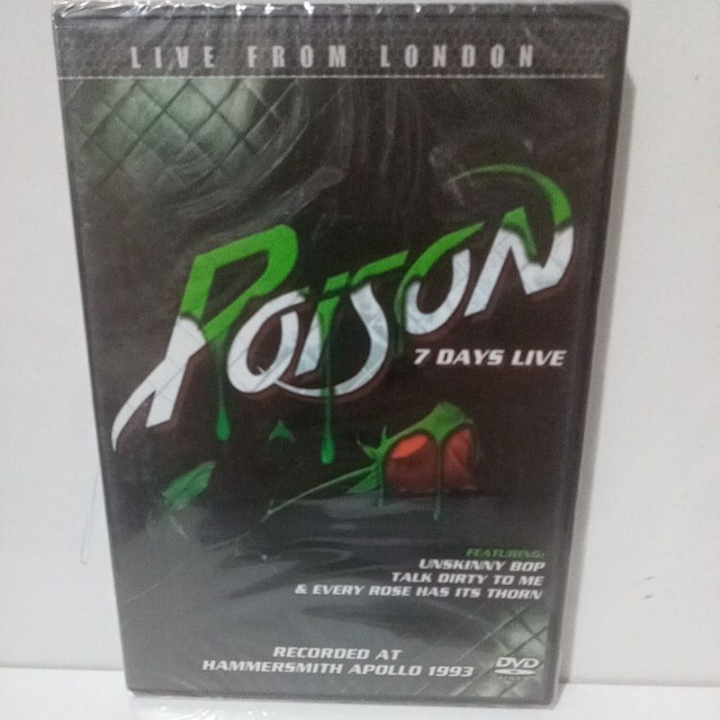 Dvd Poison 7 Days Live From London Lacrado de Fabrica original | Shopee ...