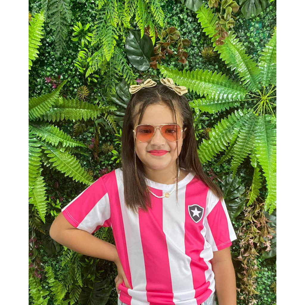 CAMISA INFANTIL MENINA BOTAFOGO ROSA | Shopee Brasil