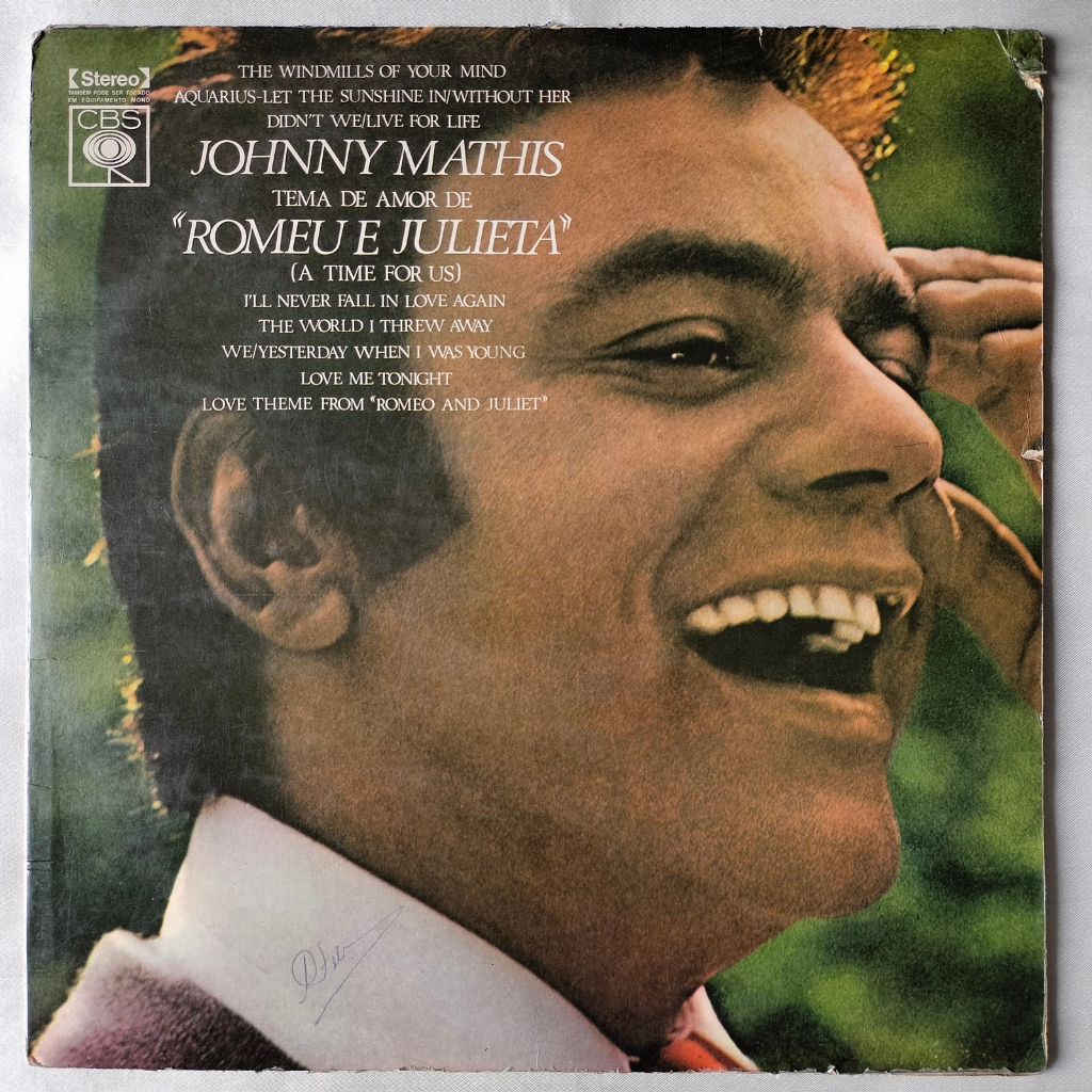 DISCO DE VINIL LP - JOHNNY MATHIS – LOVE THEME FROM "ROMEO AND JULIET ...