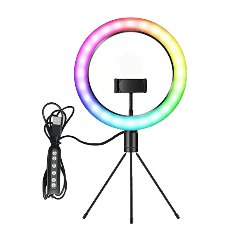 Ring Light Rgb Youtuber Tripé Profissional potente elegante Ring Light ...