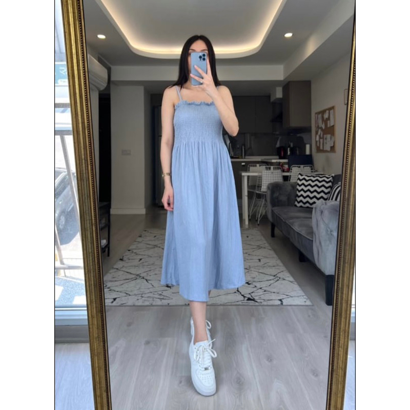 Vestido Feminino Harieta Viscolinho Midi | Shopee Brasil