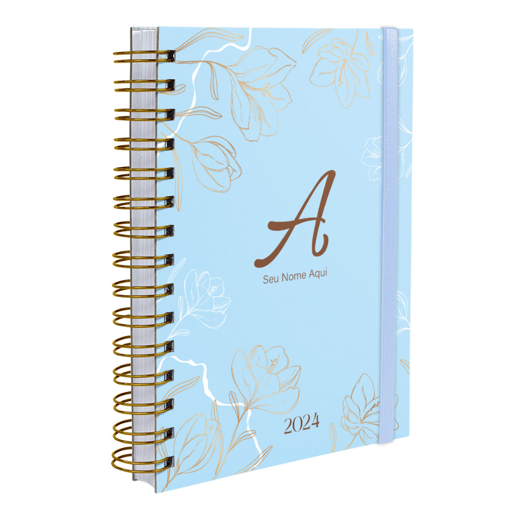 Agenda Plus 2024 Personalizada Capa Dura Sunny Flower Cores | Shopee Brasil
