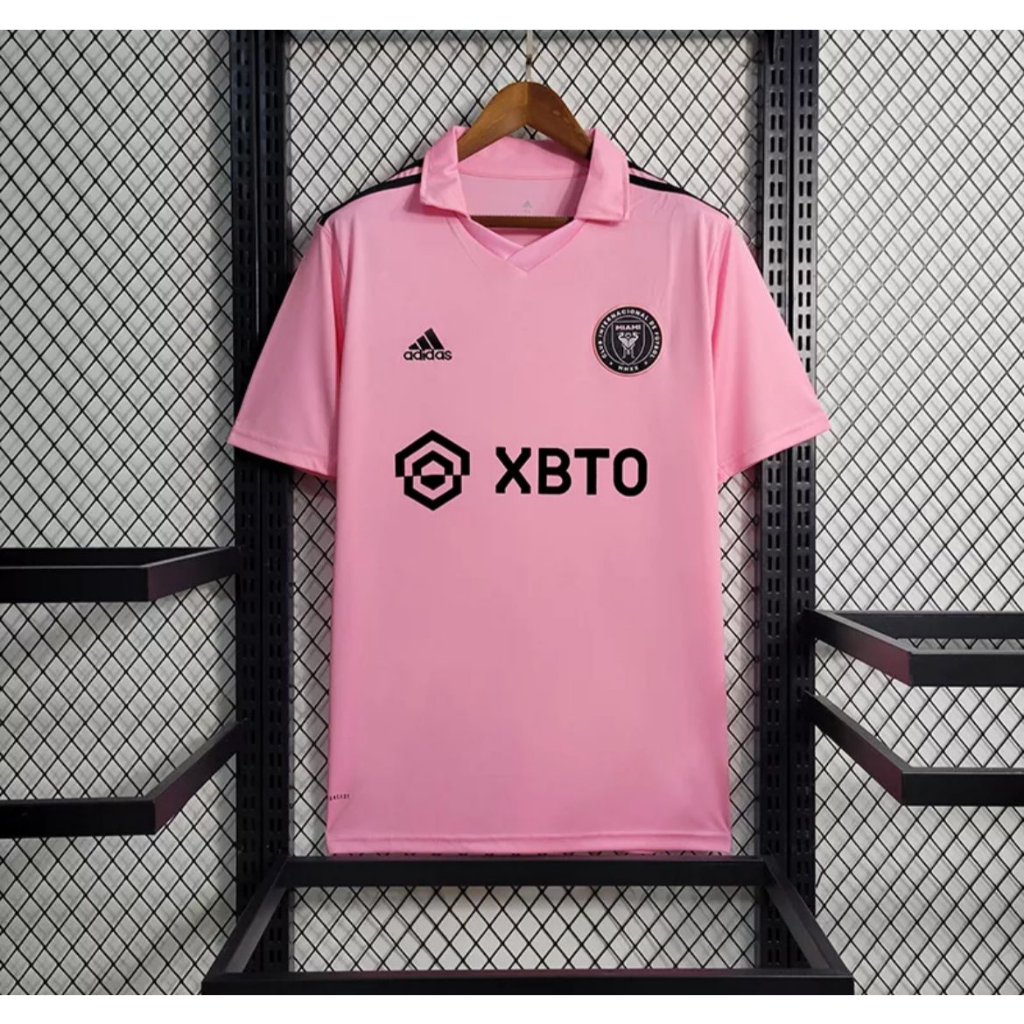 Camisa De Time Inter Miami 2023/24 Masculina Rosa | Shopee Brasil