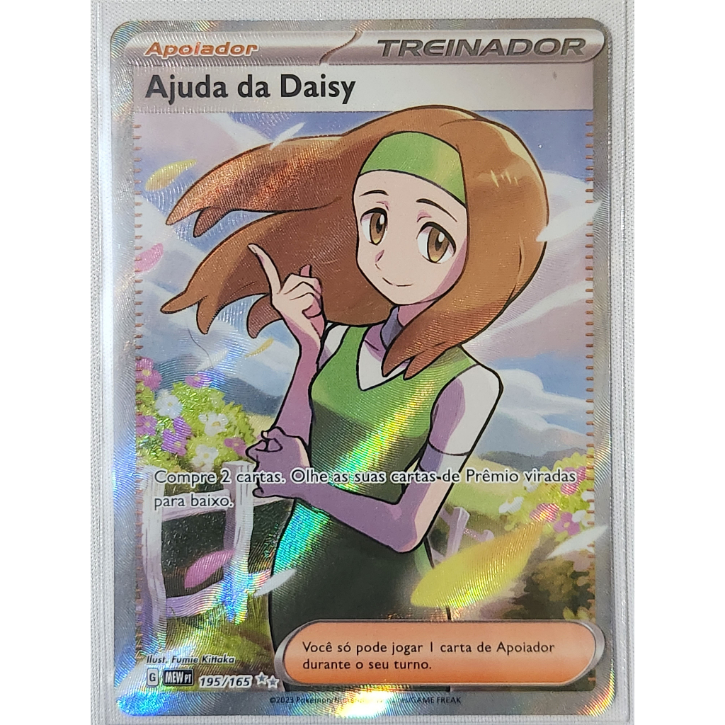 Carta Pokemon Ajuda da Daisy (195/165) MEW | Shopee Brasil