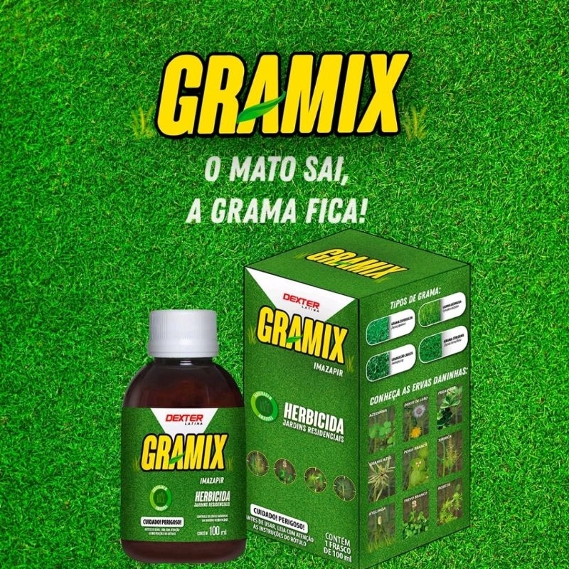 Gramix 100mL - O Mat0 Sai, A Grama Fica!!! | Shopee Brasil
