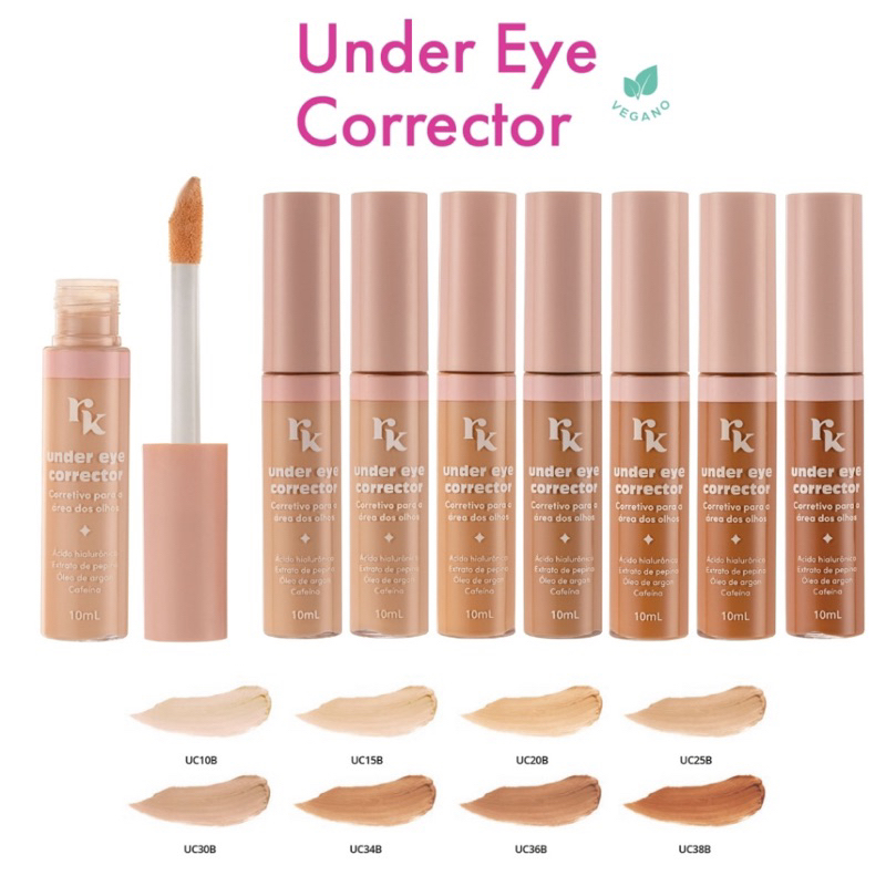 Corretivo para a área dos olhos,rosto Under Eye - Ruby Kisses | Shopee ...