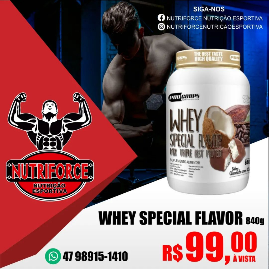 Whey Special Flavor Pro Corps 840g | Shopee Brasil